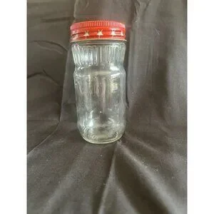 Kitchen | Vintage Maxwell House Instant Coffee 4 Oz Glass Jar Star Tin ...